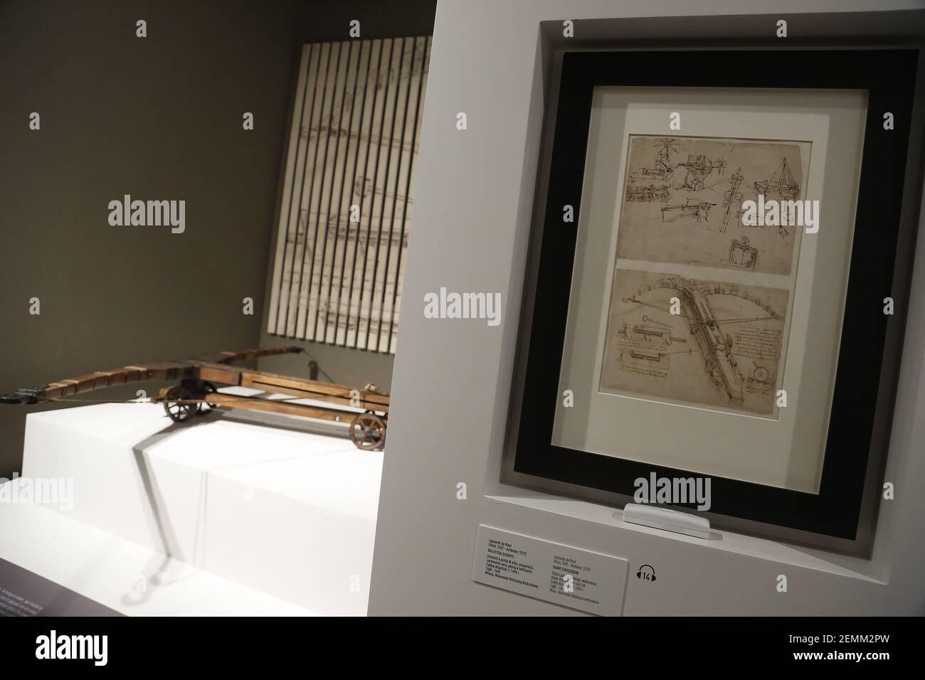 Leonardo Da Vinci, giant crossbow Rome March 12th 2019. Exhibition ...
