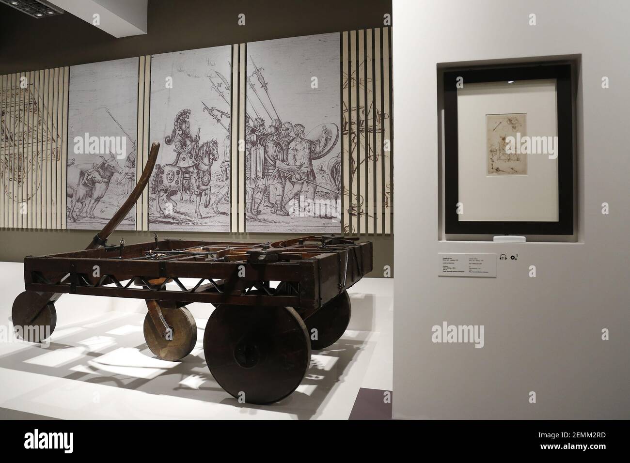 Leonardo Da Vinci, self propelled cart (from Atlantic Codex) Rome March ...