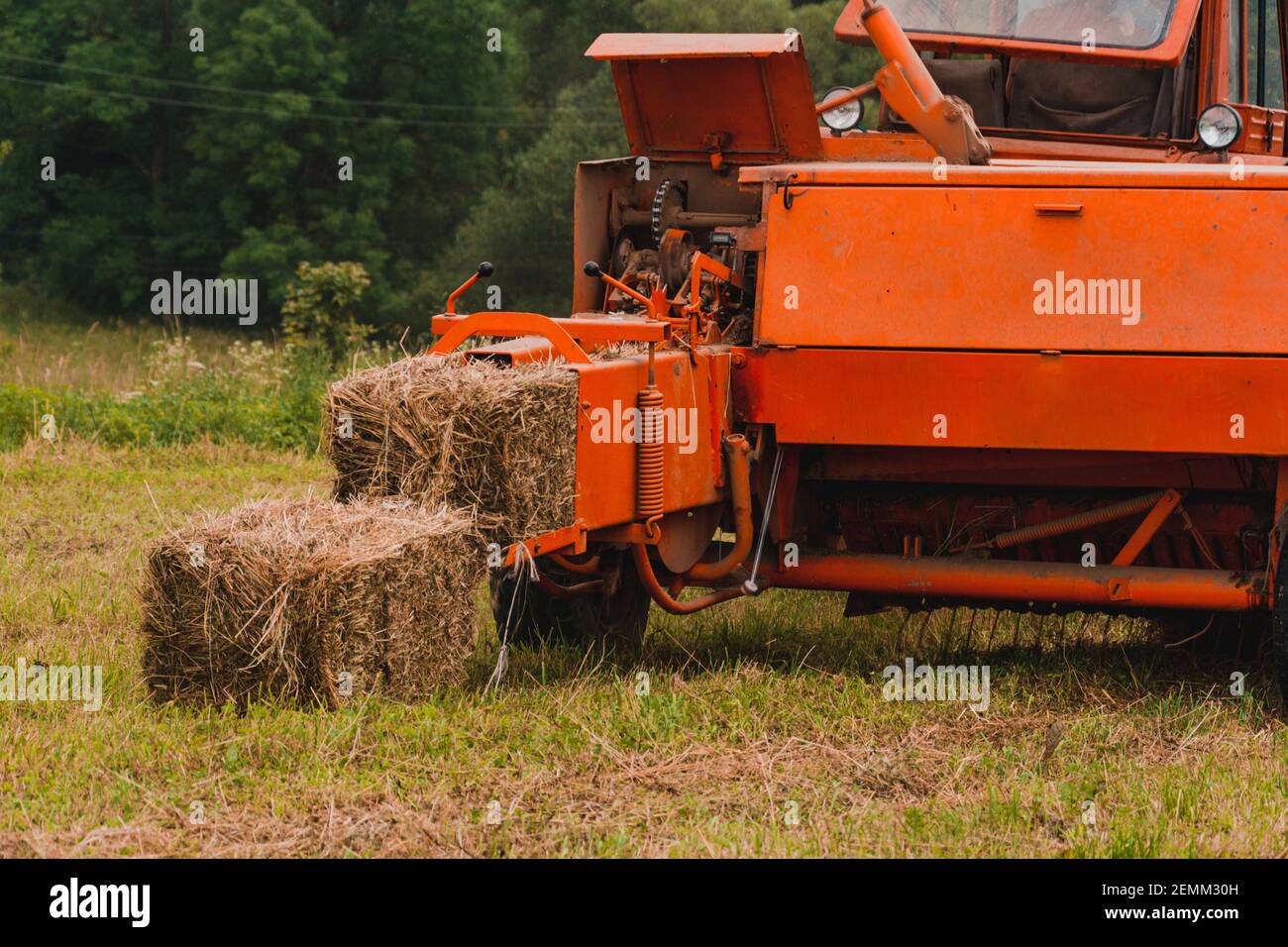 Old tractor at work in the fields hi-res stock photography and images ...