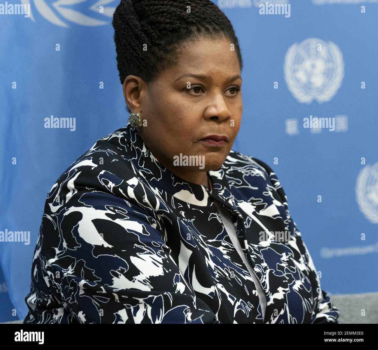 President of Trinidad and Tobago Paula-Mae Weekes attends Press Briefing on the High-Level Event ...