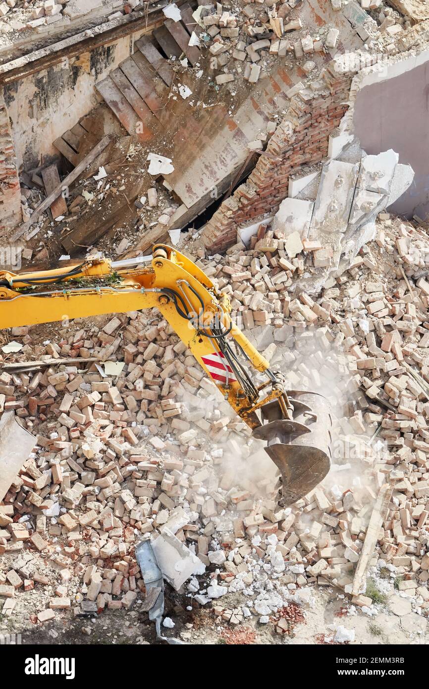 Construction site during demolition hi-res stock photography and images ...