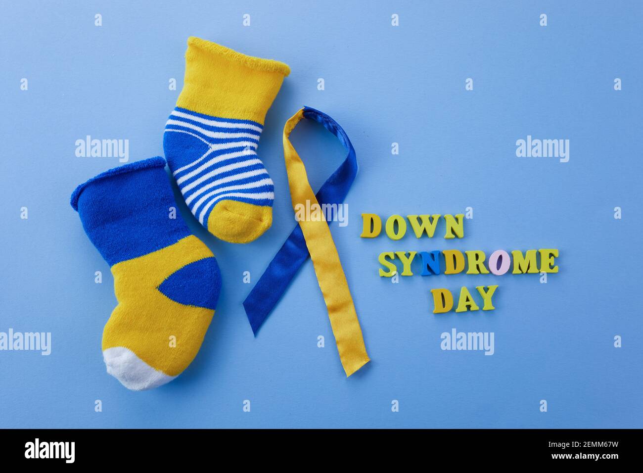 World Down syndrome day background. Down syndrome awareness concept ...