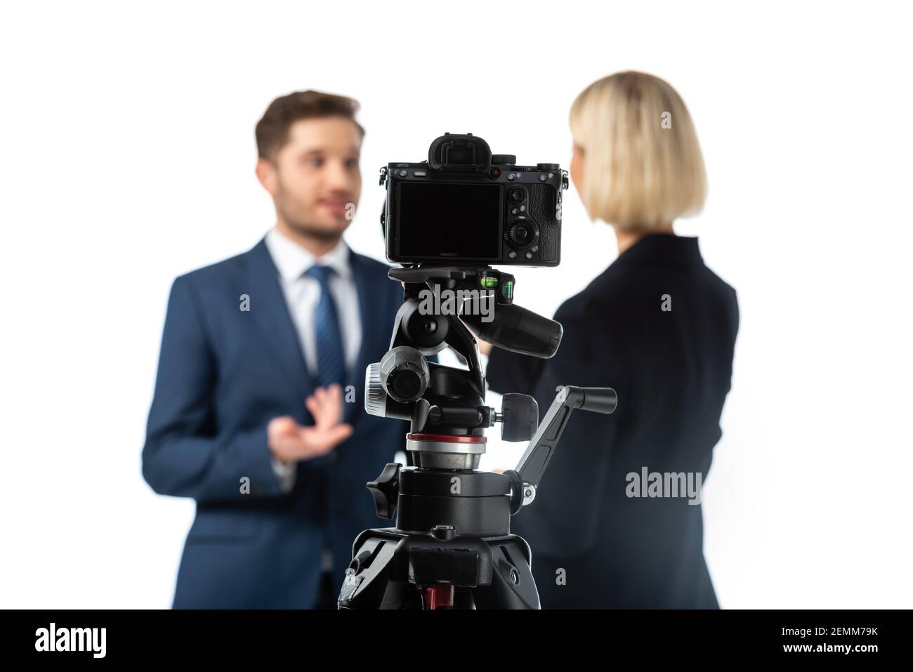 News presenters hi-res stock photography and images - Alamy