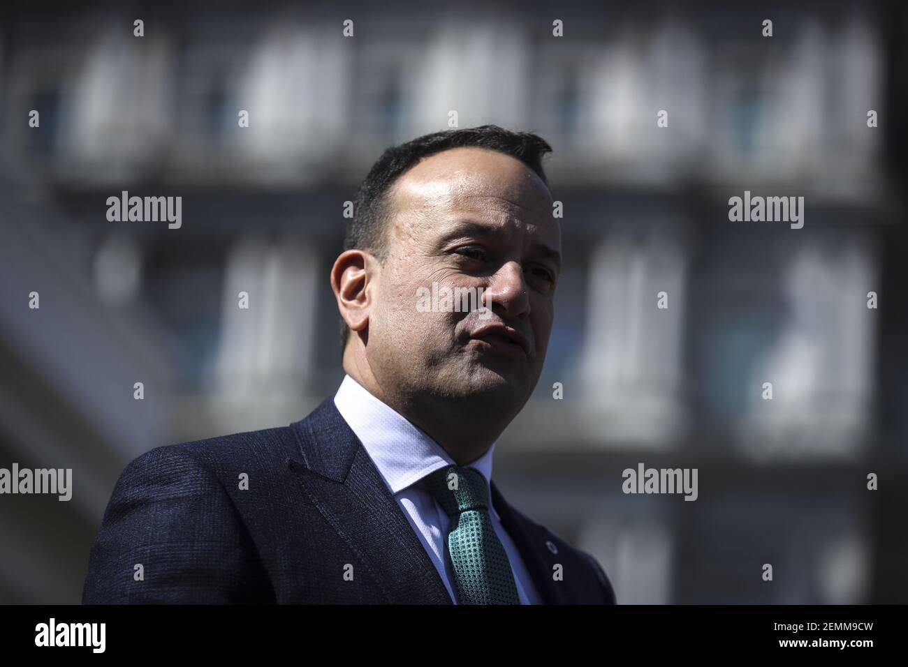 Irish Prime Minister Leo Varadkar speaks to Member of the Media at the ...