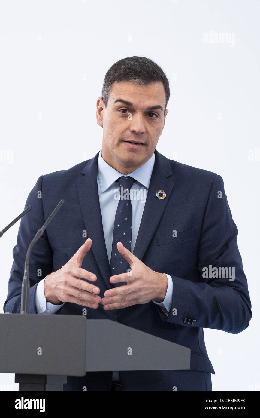The President of the Spanish Government Pedro Sanchez presides the ...