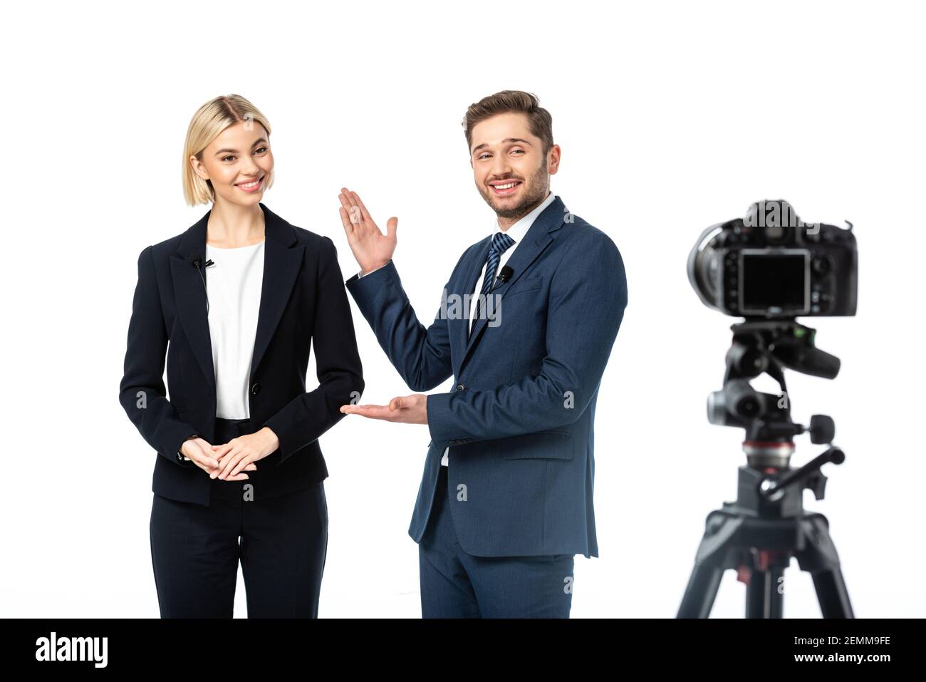 News anchors camera hi-res stock photography and images - Alamy