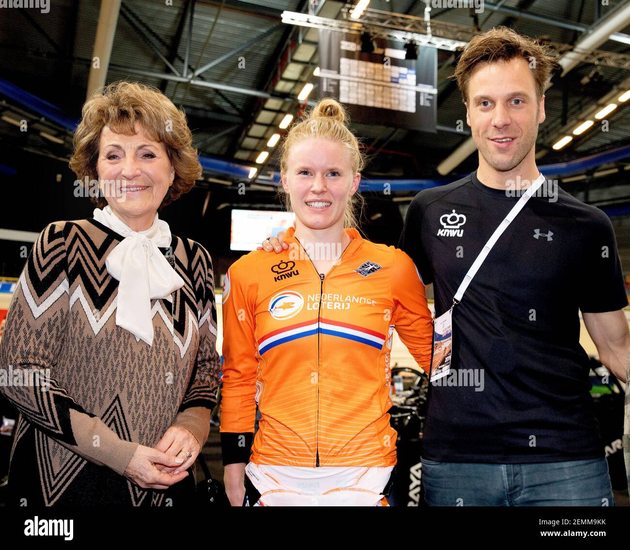 Princess Margriet with Caroline Groot worldchampion 500 meters ...