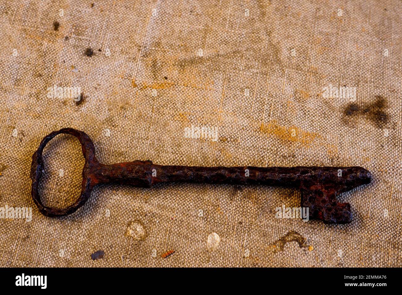 Old rusted key, France Stock Photo - Alamy