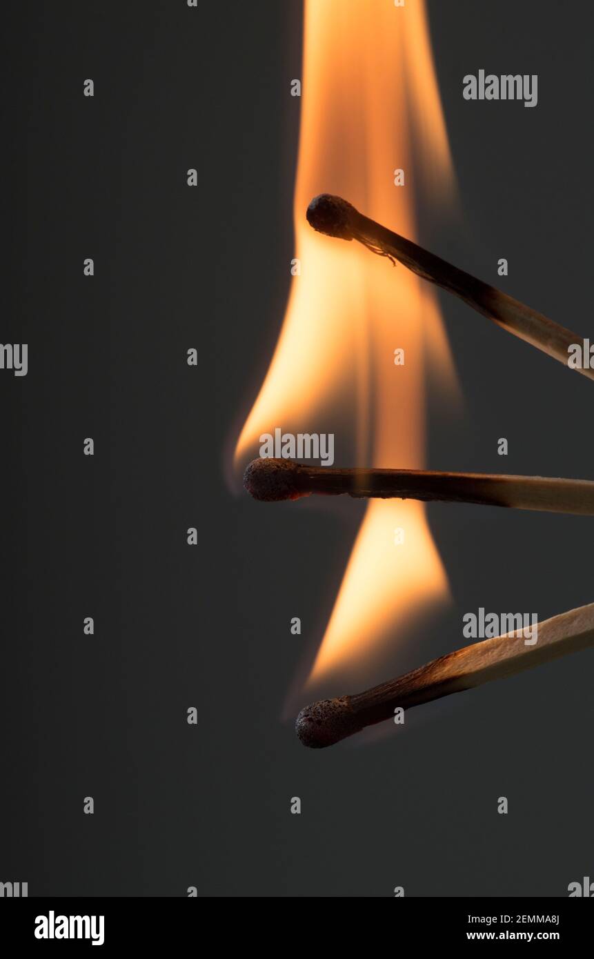 Burning safety match hi-res stock photography and images - Alamy