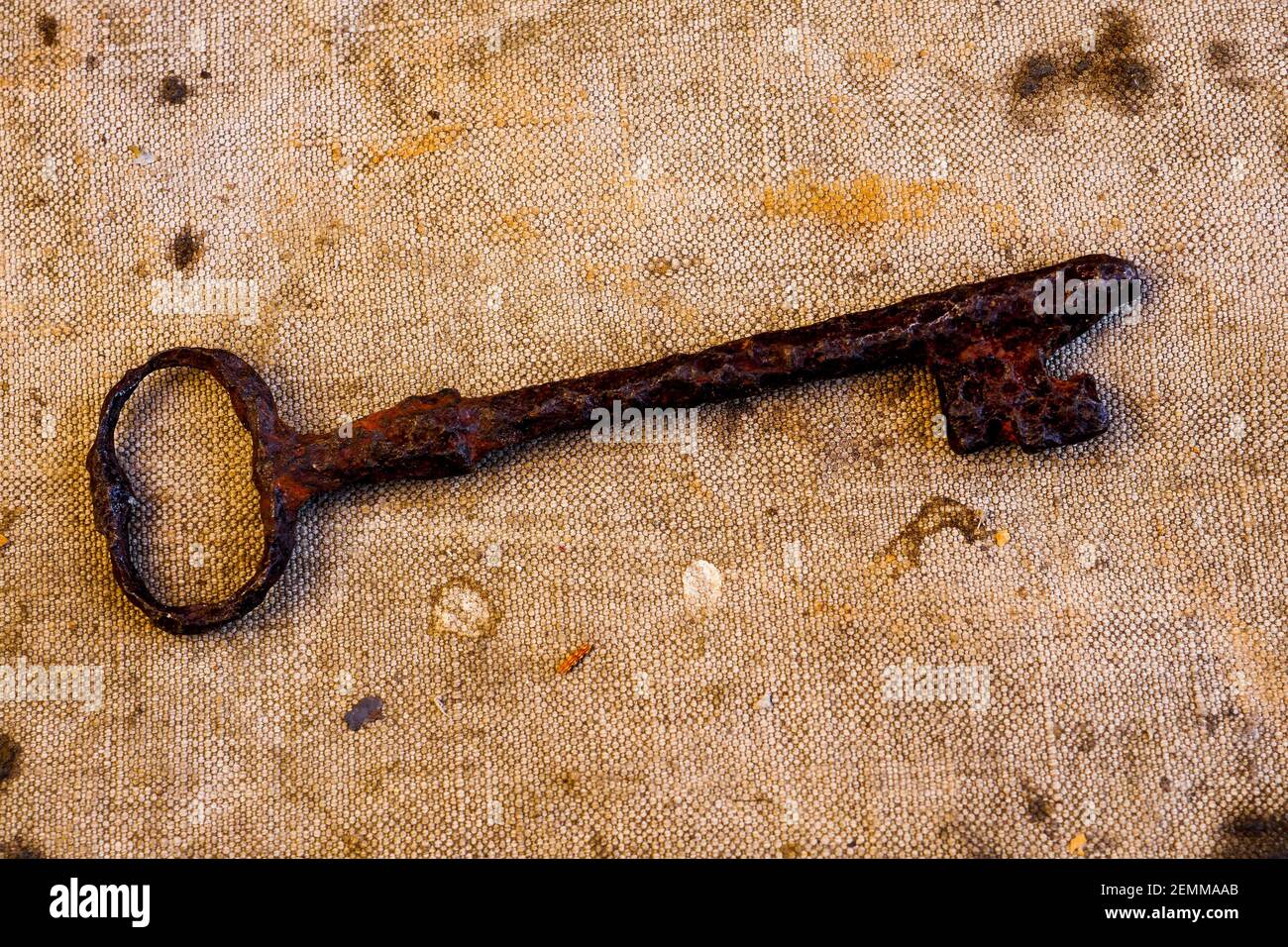 Old rusted key, France Stock Photo - Alamy