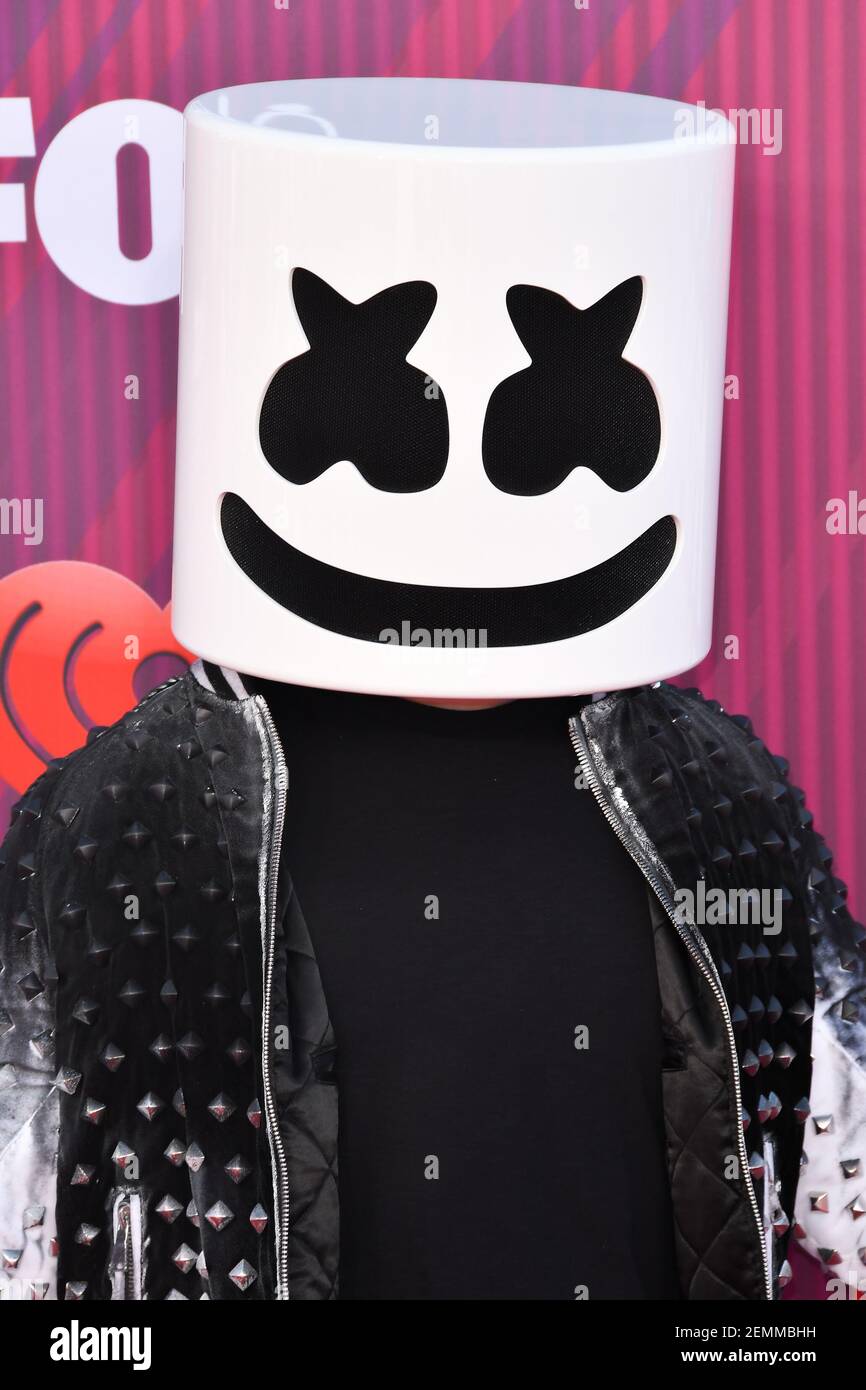 Marshmello at the 2019 iHeartRadio Music Awards held at Microsoft ...