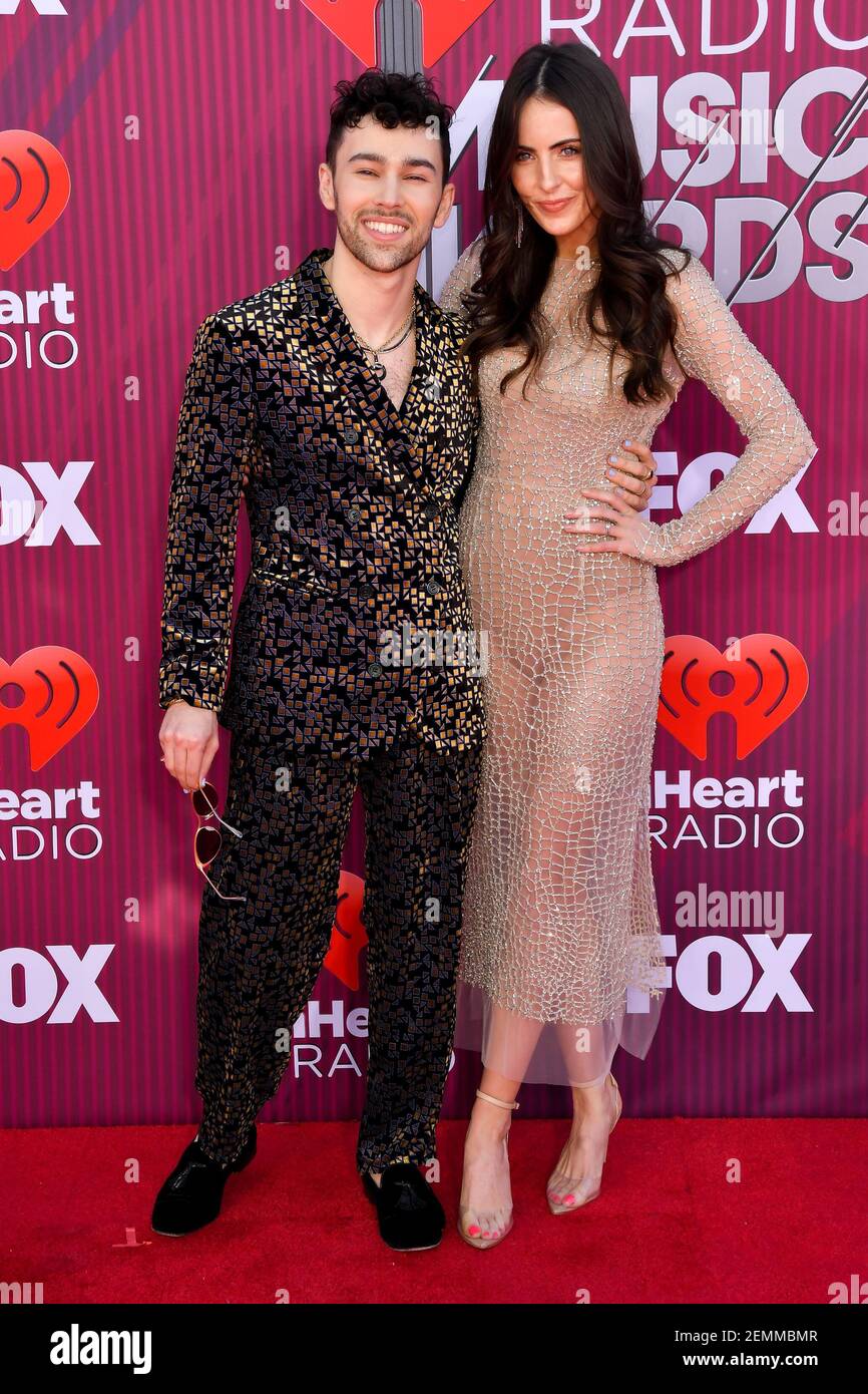 Max Schneider and Emily Cannon at the 2019 iHeartRadio Music Awards ...