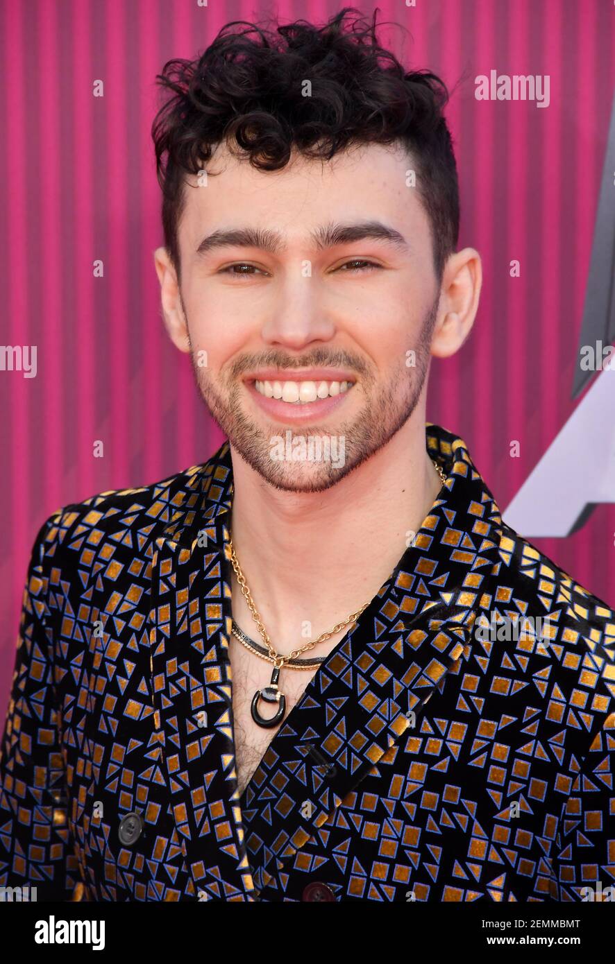 Max Schneider at the 2019 iHeartRadio Music Awards held at Microsoft ...