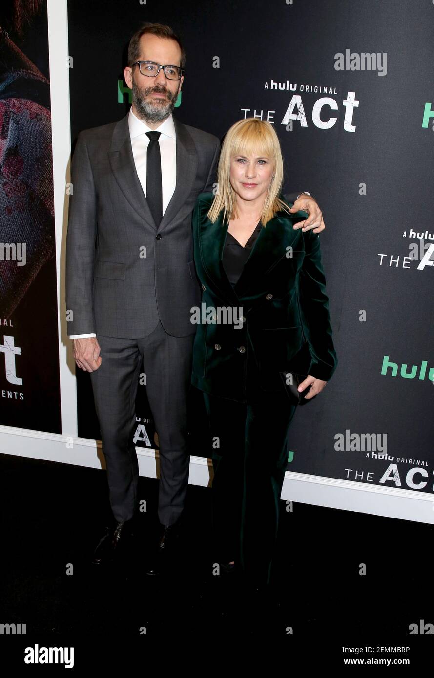 Eric White & Patricia Arquette attending Hulu's 'The Act' New York ...