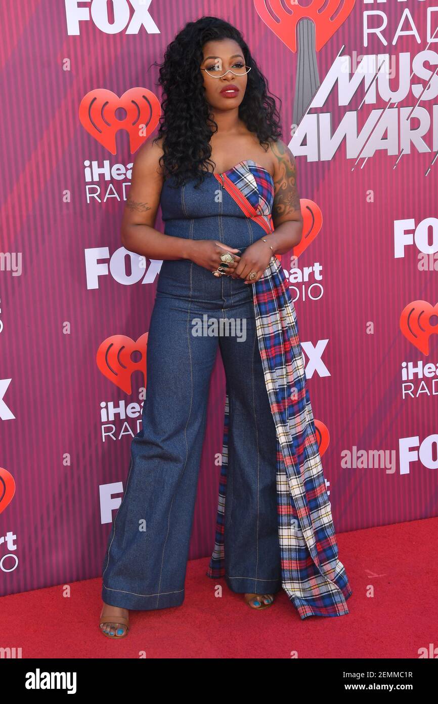 Ta'Rhonda Jones at the 2019 iHeartRadio Music Awards held at Microsoft ...
