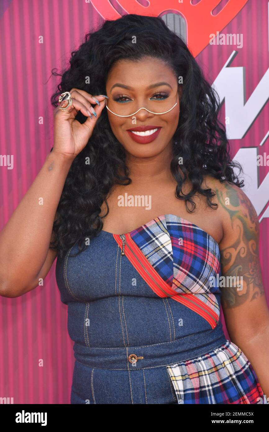Ta'Rhonda Jones at the 2019 iHeartRadio Music Awards held at Microsoft ...