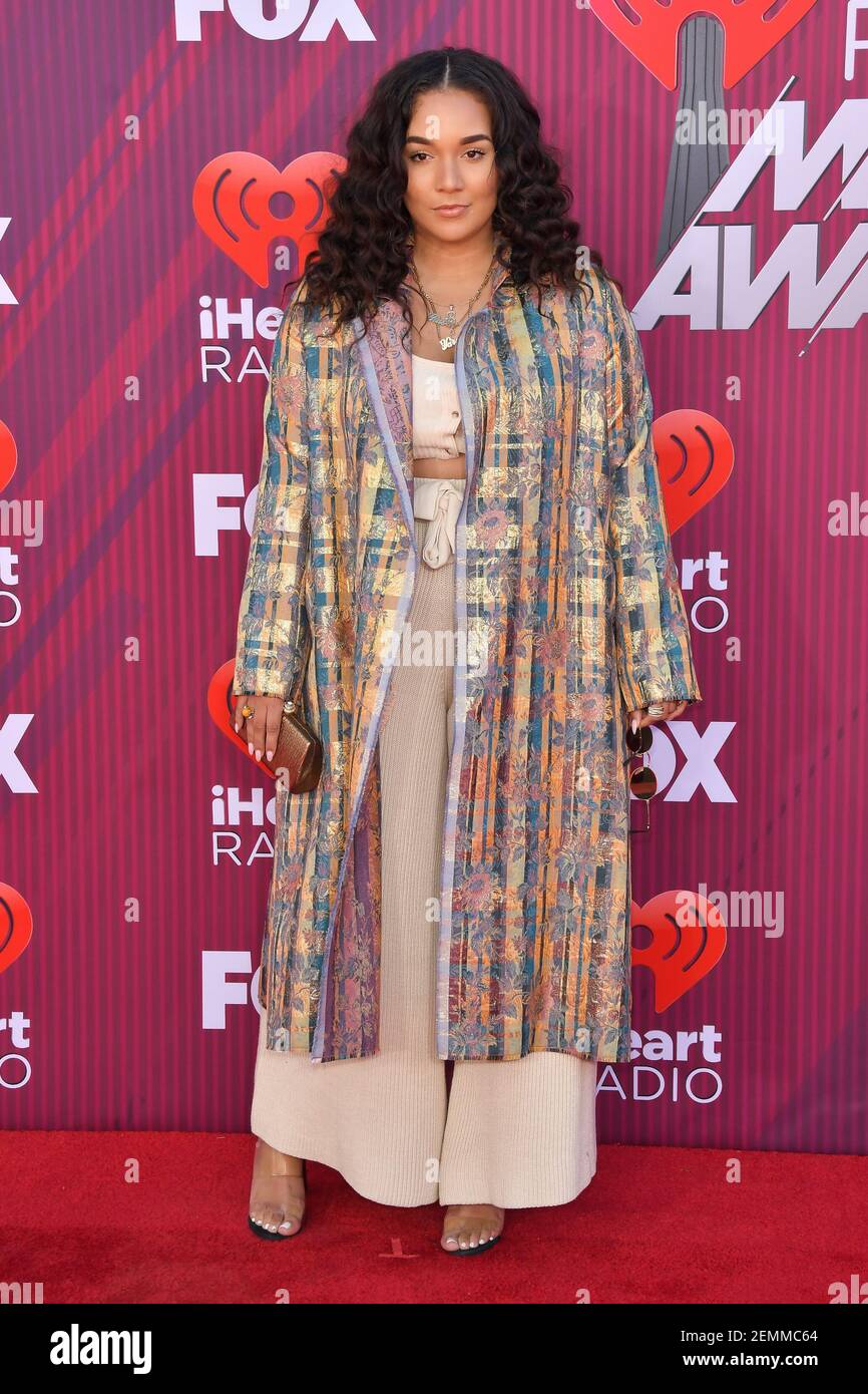 Raven B. Varona at the 2019 iHeartRadio Music Awards held at Microsoft ...