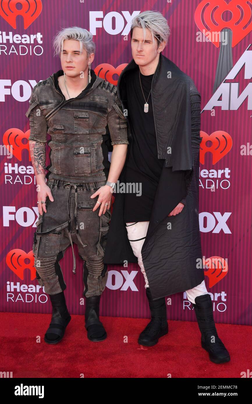 Matt Walst and Neil Sanderson at the 2019 iHeartRadio Music Awards held ...