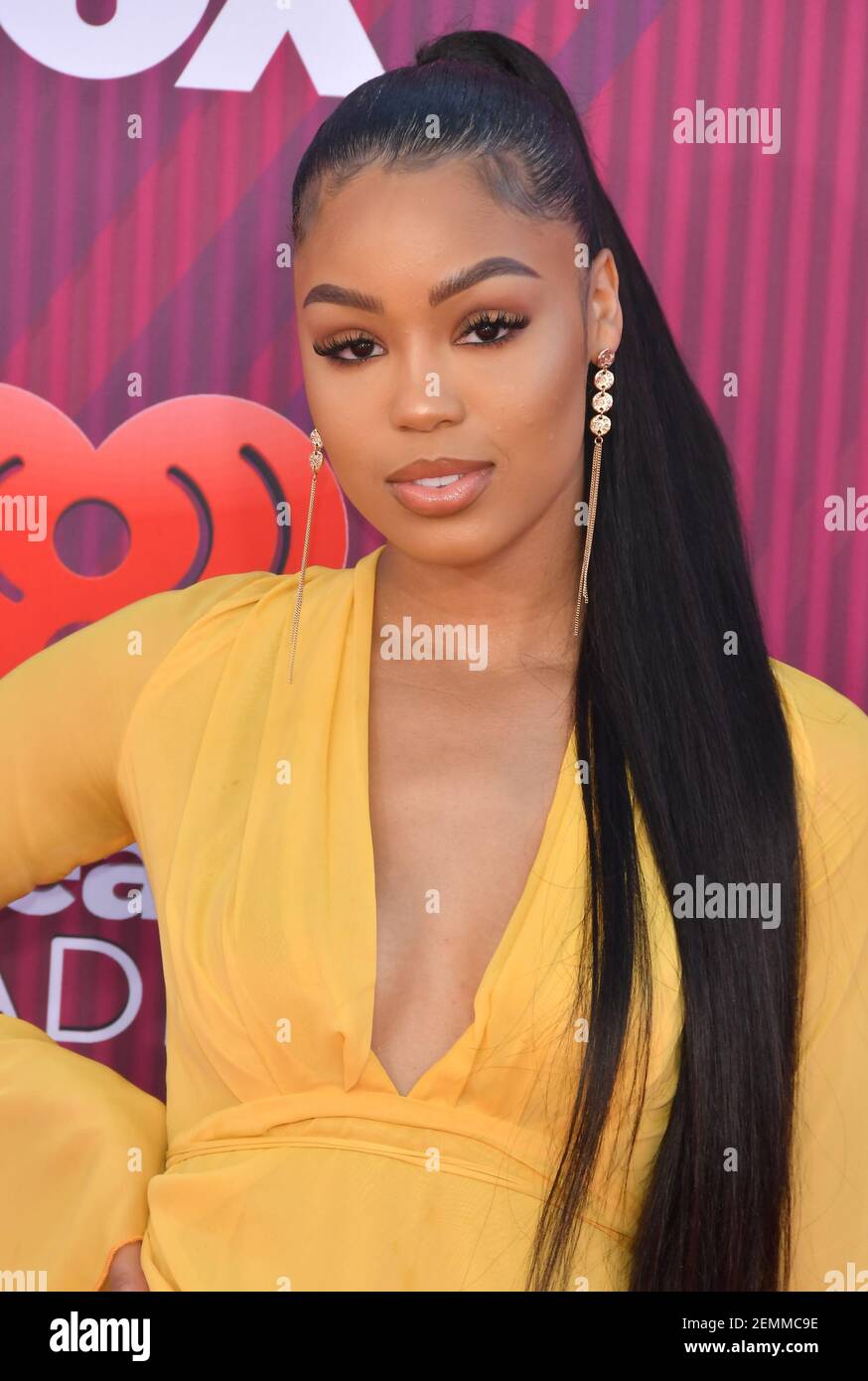 Teaira Walker at the 2019 iHeartRadio Music Awards held at Microsoft ...