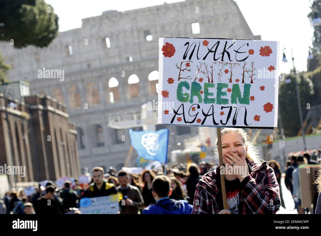 Banner: make earth green again Stock Photo - Alamy