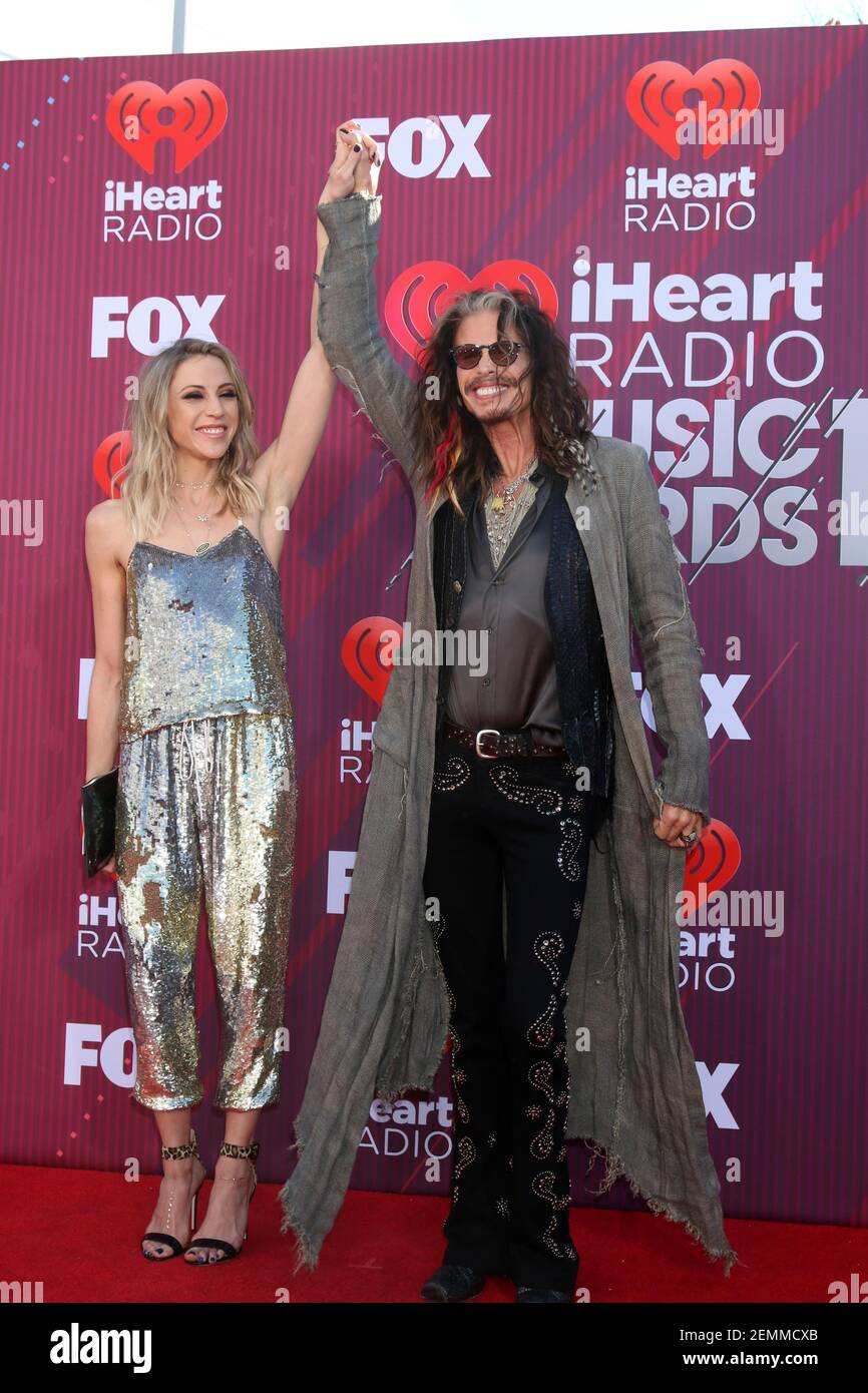 Aimee Preston, Steven Tyler at the iHeart Radio Music Awards Stock ...