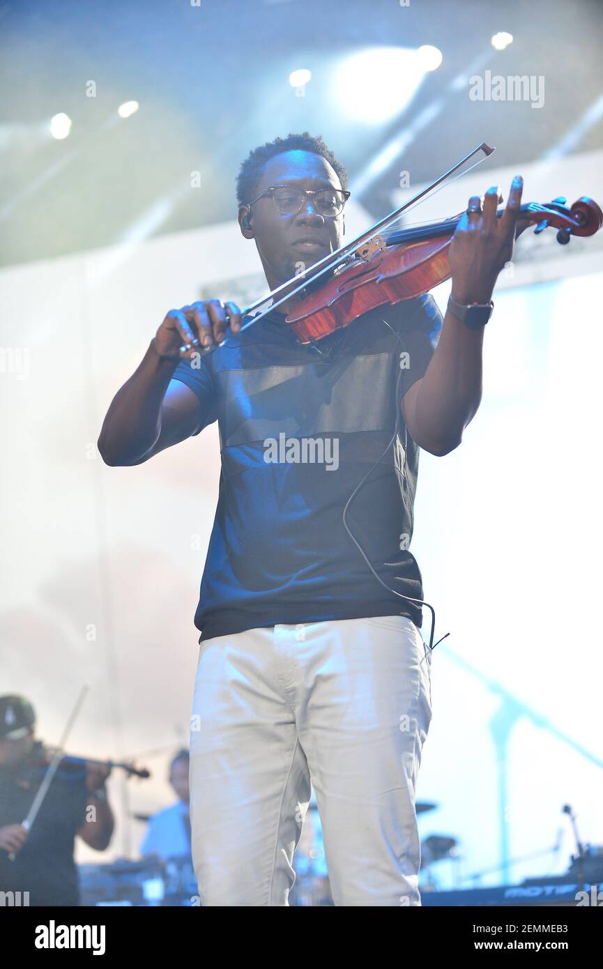 Wilner Baptiste of Black Violin performs during the 14th Annual Jazz in ...