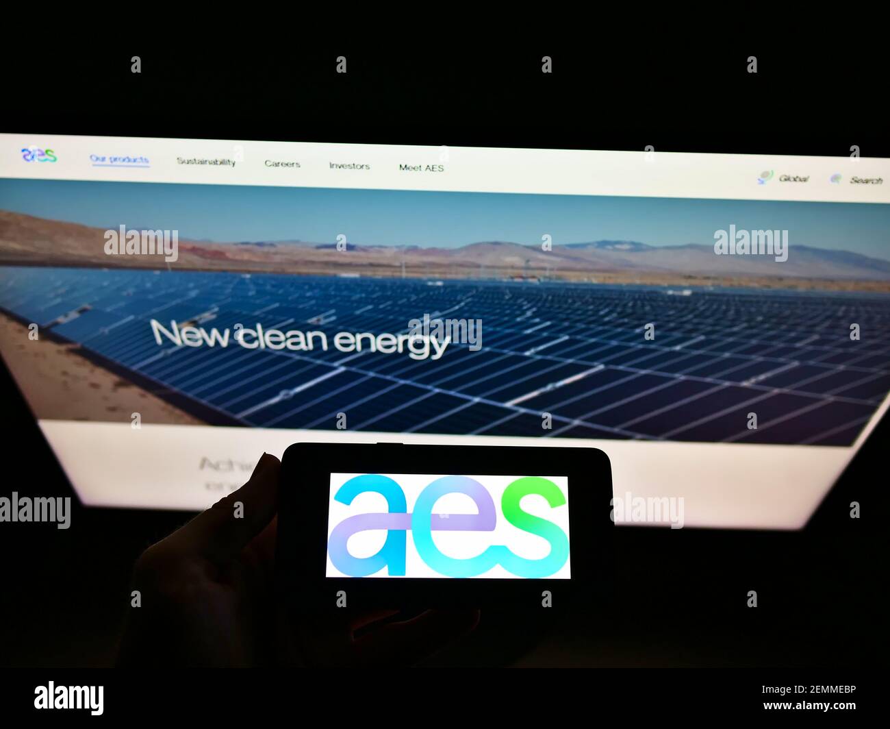 Aes logo hi-res stock photography and images - Alamy