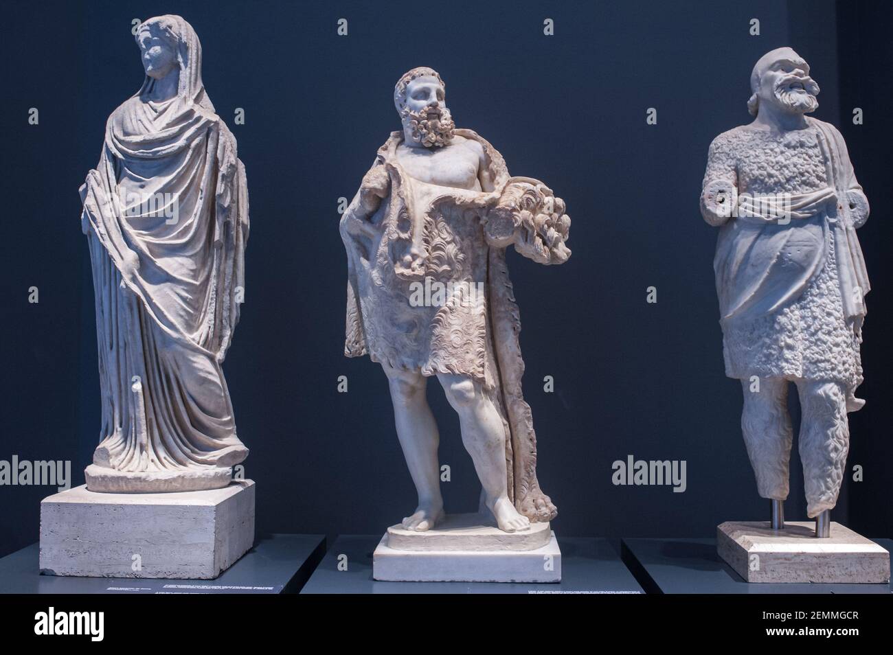 Rome, Italy C 02 05 2018: Roman statue of Hercules, 2nd century AD ...