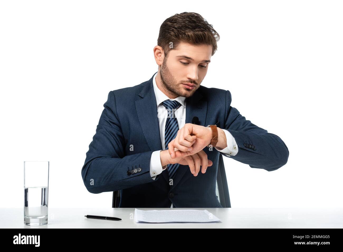 Anchor desk hi-res stock photography and images - Alamy