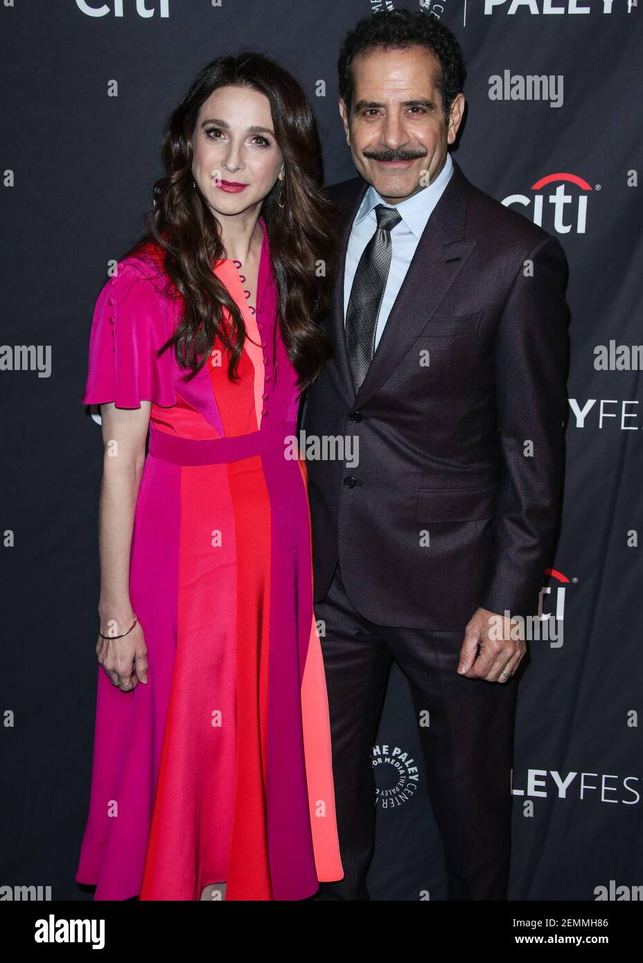 Actress Marin Hinkle and actor Tony Shalhoub arrive at the 2019 ...