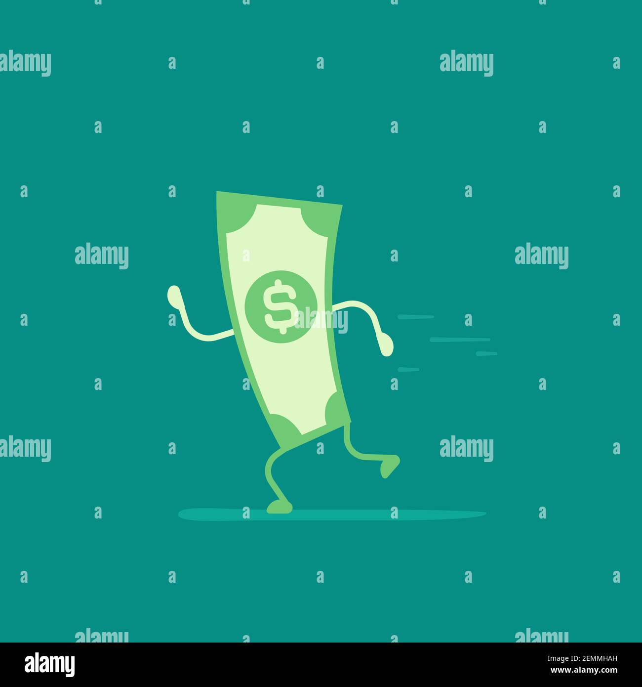 Chasing money cash Stock Vector Images - Alamy