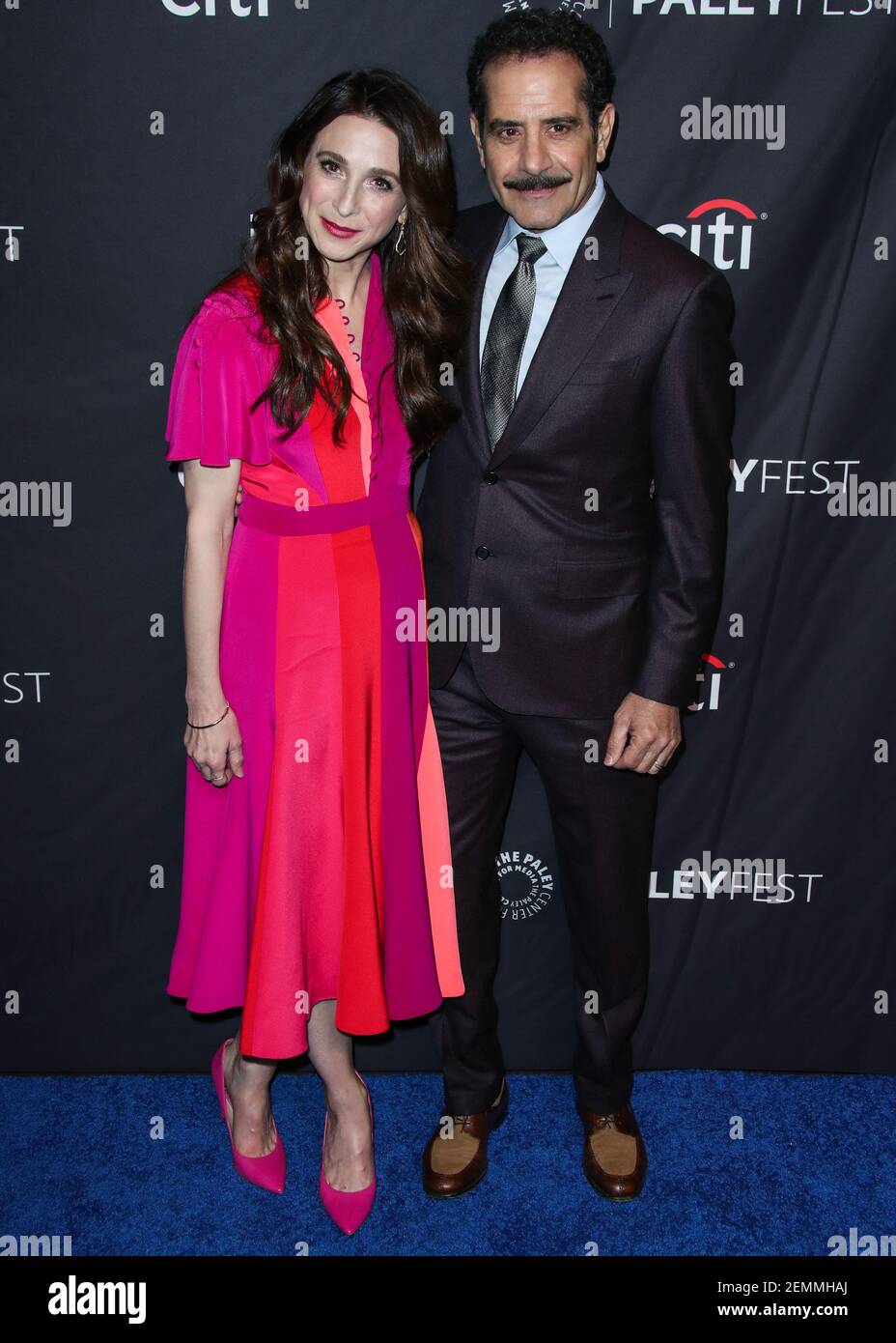 Actress Marin Hinkle and actor Tony Shalhoub arrive at the 2019 ...