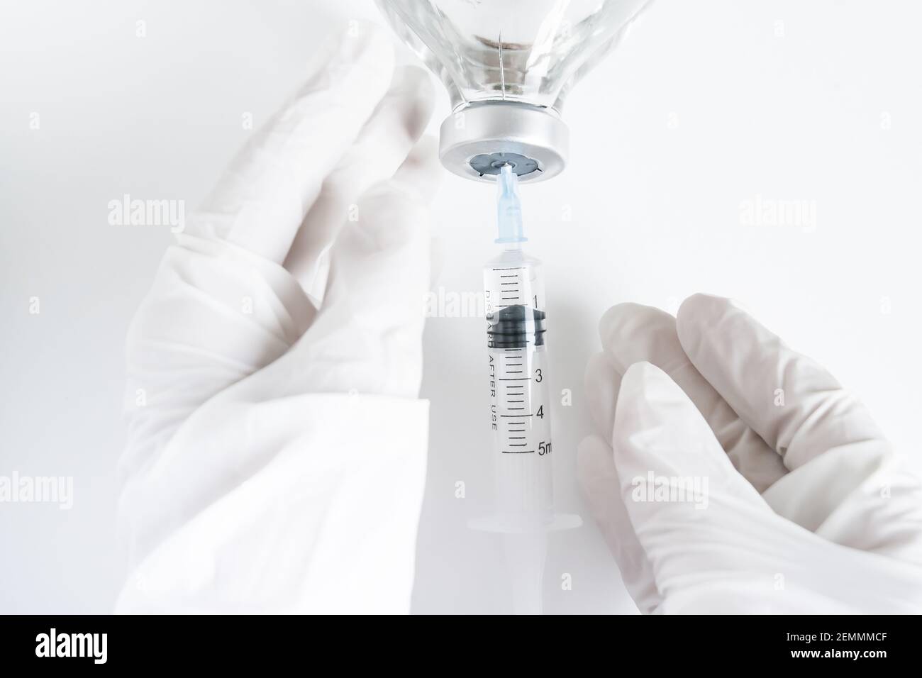 COVID 19 Vaccination concept. Injection treatment and disease ...