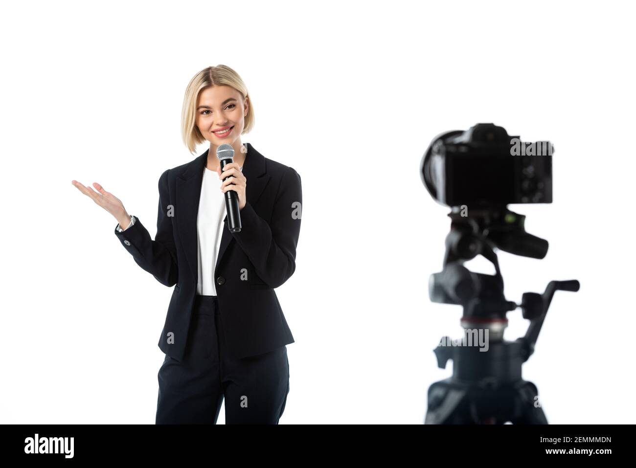 Broadcaster and radio presenter Cut Out Stock Images & Pictures - Alamy