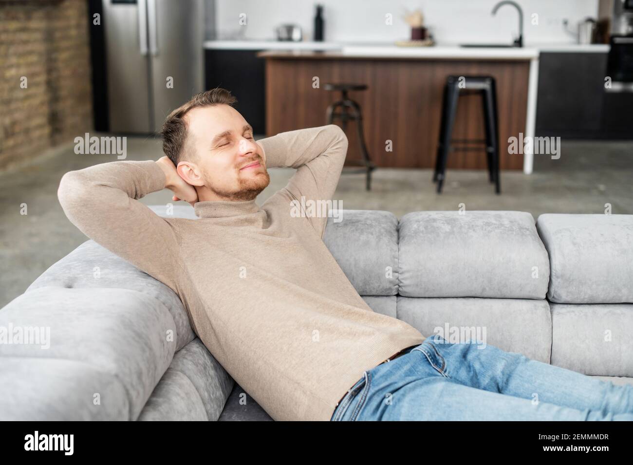 Napping satisfied hi-res stock photography and images - Alamy