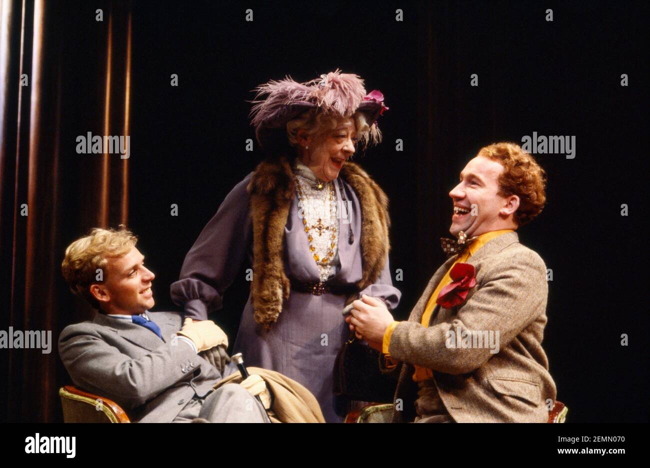 l-r: Patrick Ryecart (Balthazar), Sylvia Coleridge (Lady Bicuspid ...
