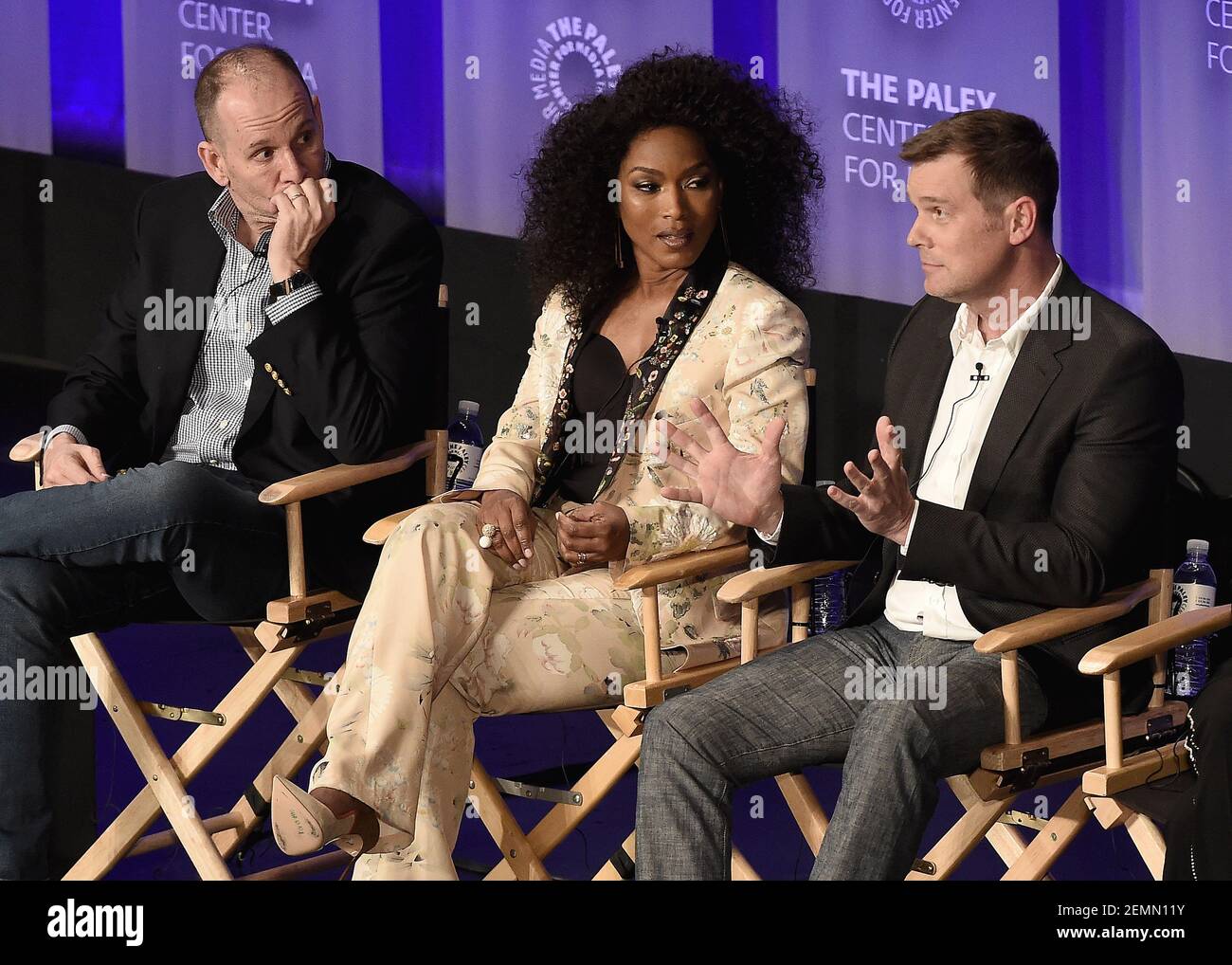 HOLLYWOOD, CA - MARCH 17: Tim Minear, Angela Bassett and Peter Krause ...