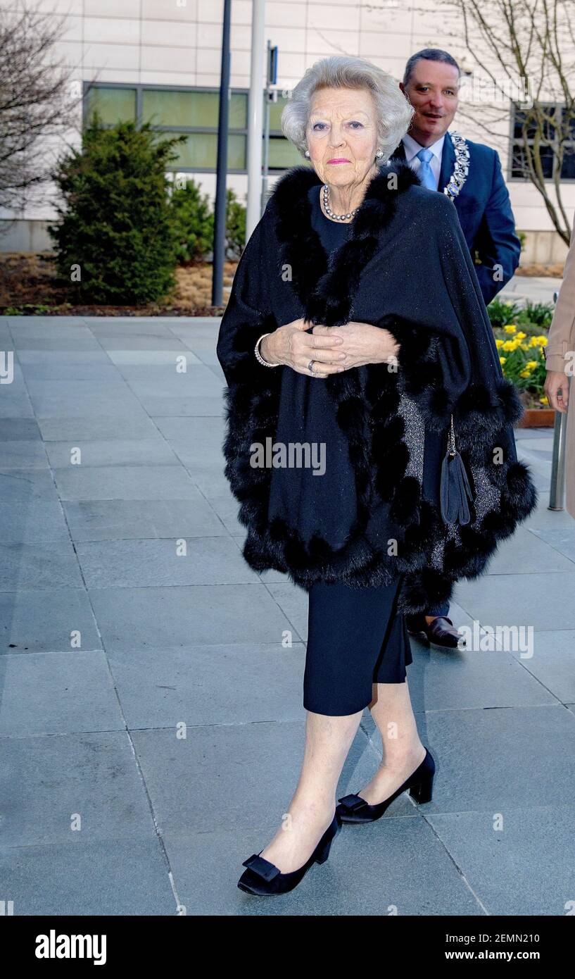 Princess Beatrix arriving for the presentation of the 5th Prince Friso ...