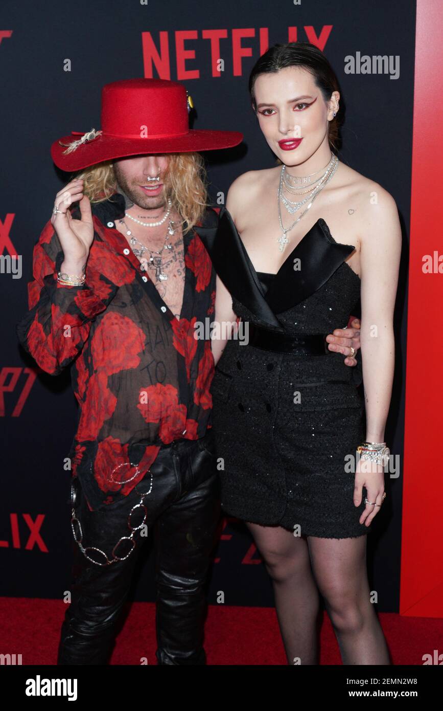 Mod Sun and Bella Thorne at Los Angeles Premiere Of Netflix's 'The Dirt ...