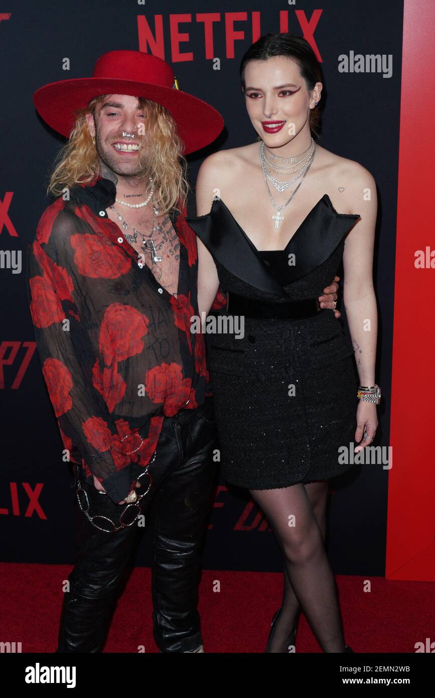 Mod Sun and Bella Thorne at Los Angeles Premiere Of Netflix's 'The Dirt ...