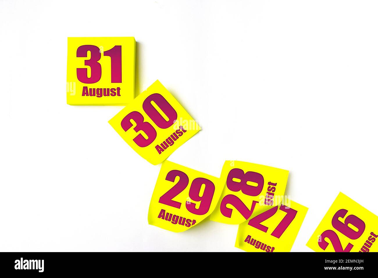August 31st calendar hi-res stock photography and images - Alamy
