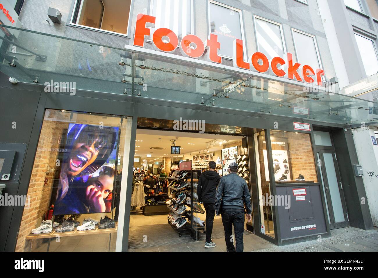 A shop of Foot Locker is seen in the pedestrian zone in Munich, Germany ...