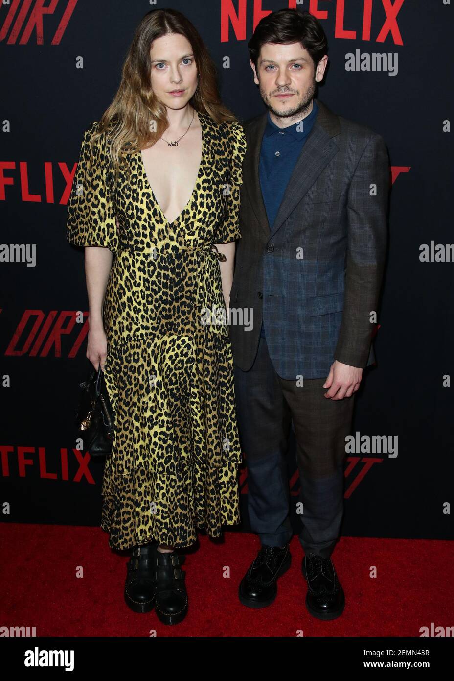 Zoe Grisedale and boyfriend/actor Iwan Rheon arrive at the Los Angeles ...