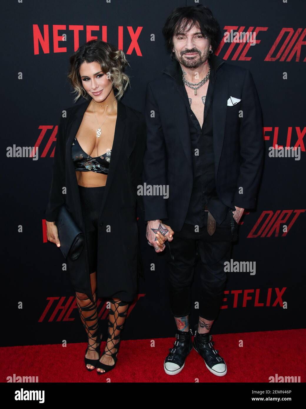 Brittany Furlan and husband/musician Tommy Lee arrive at the Los ...