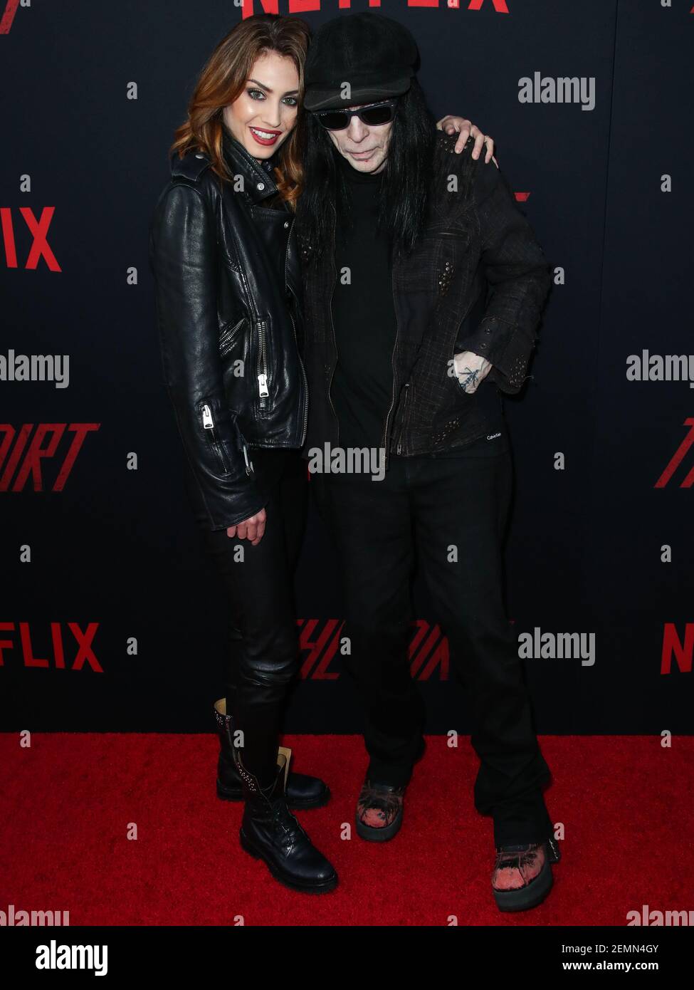 Seraina Schoenenberger Mars and boyfriend/musician Mick Mars arrive at ...