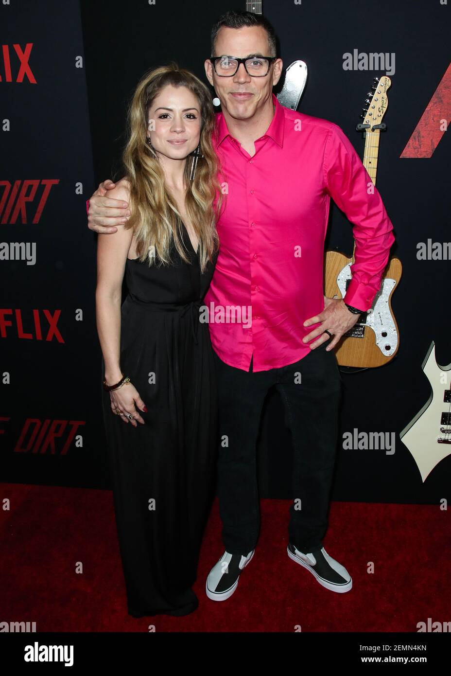 Lux Wright and actor Steve-O arrive at the Los Angeles Premiere Of ...