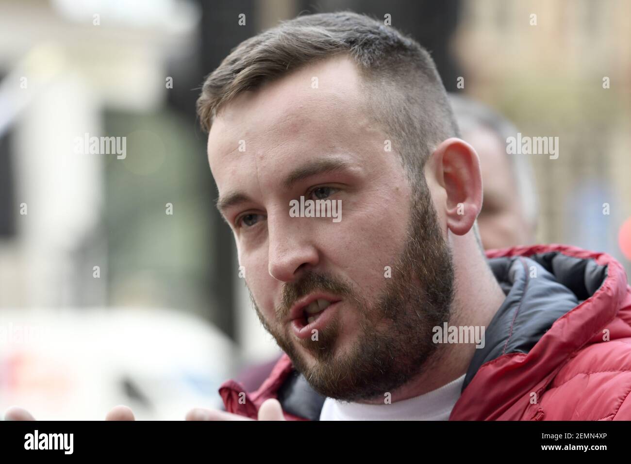 James goddard outside westminster magistrates court hi-res stock ...