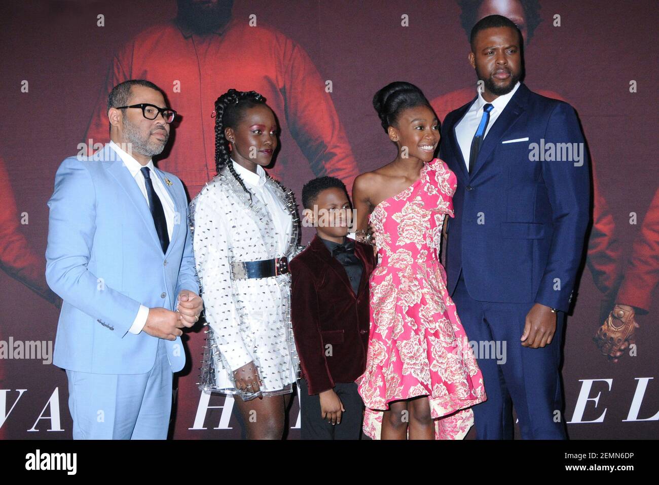 Jordan Peele, Lupita Nyong'o, Evan Alex, Shahadi Wright Joseph and ...