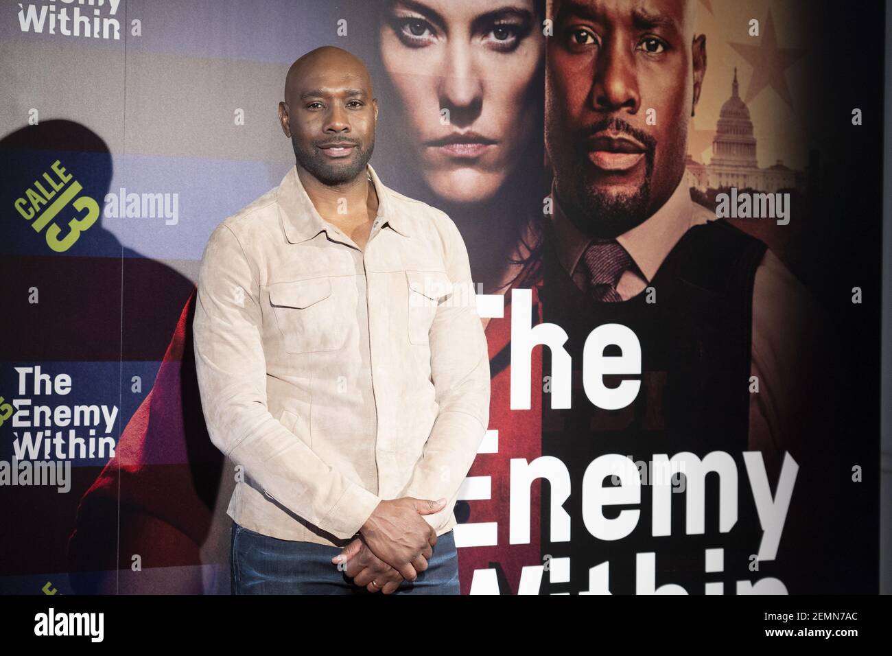 Actor Morris Chestnut attends the 'The Enemy Within' photocall at Santo ...