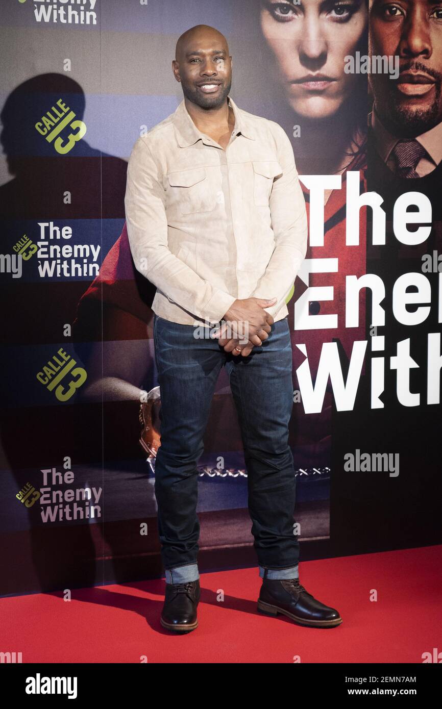 Actor Morris Chestnut attends the 'The Enemy Within' photocall at Santo ...